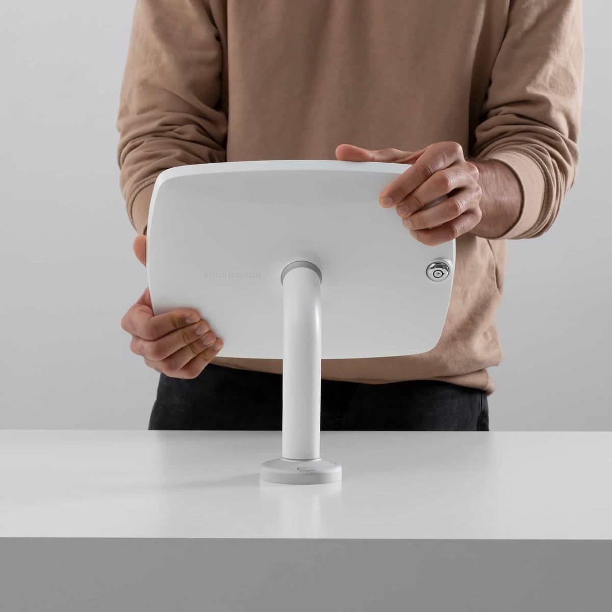 Rotating tablet and iPad desktop mount | Bouncepad Swivel 60